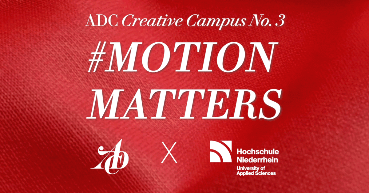 „Motion Matters“ begeistert beim 3. ADC Creative Campus in Krefeld ...
